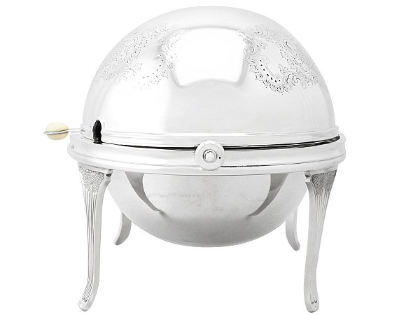 Silver Breakfast Dish with Revolving Lid | AC Silver