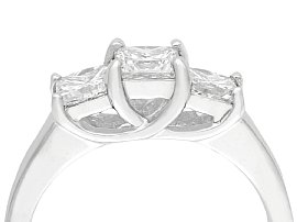 Princess Cut Trilogy Ring | Vintage Jewellery | AC Silver