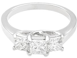 Princess Cut Trilogy Ring | Vintage Jewellery | AC Silver
