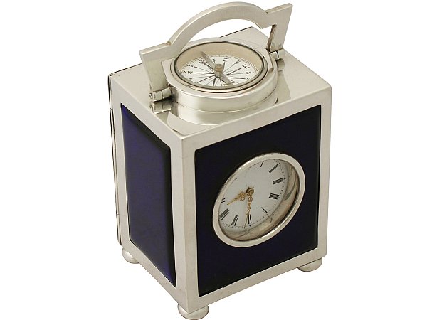 Antique Travelling Clock | Victorian Silver | AC Silver