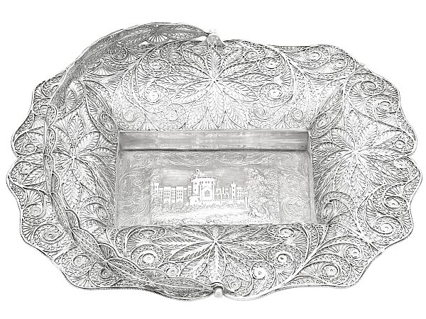 Silver Filigree Basket for Sale | AC Silver