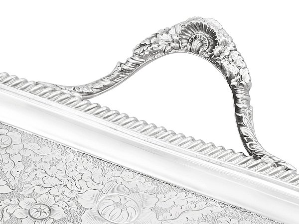 Large Sterling Silver Tray with Handles | AC Silver