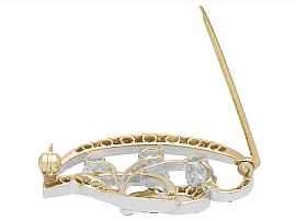 Old European Cut Diamond Brooch | AC Silver