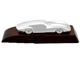 Sterling Silver Car on Plinth for Sale | AC Silver