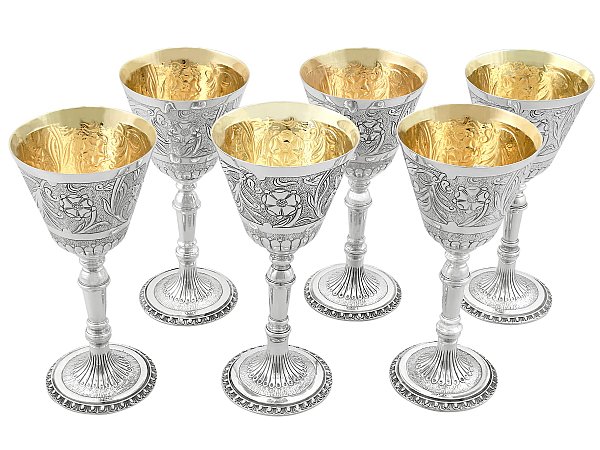 Sterling Silver Goblets Set of 6 | AC Silver